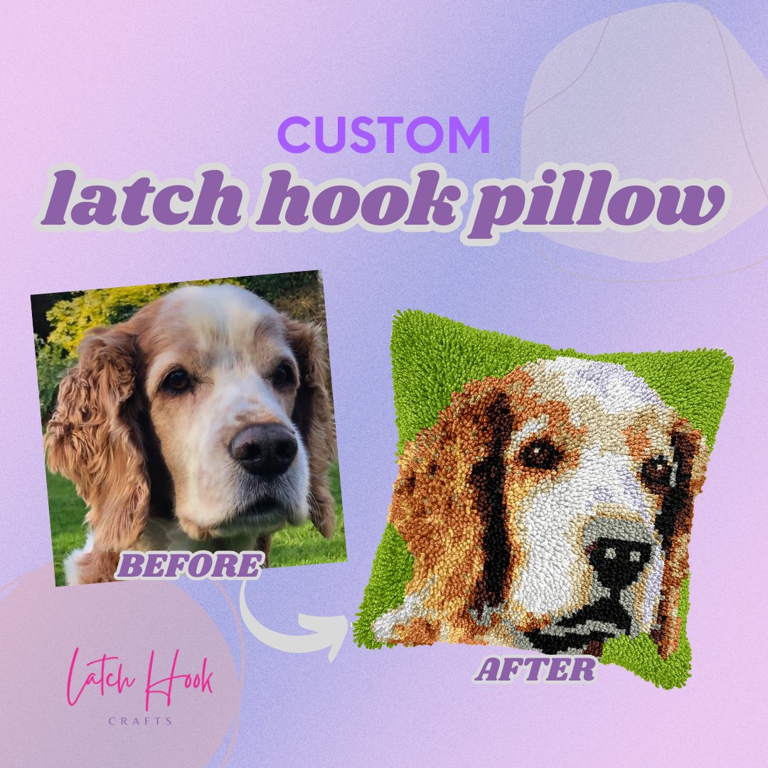How to Create Your Own Custom Latch Hook Pillow – Latch Hook Crafts