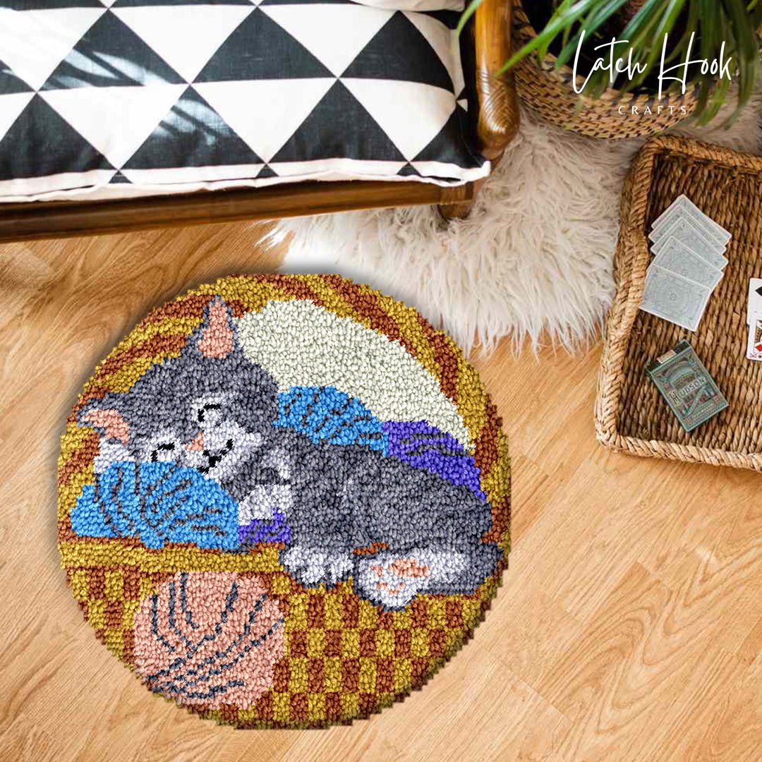Basket Heaven DIY Latch Hook Rug Making Kit For Adults – Latch Hook Crafts