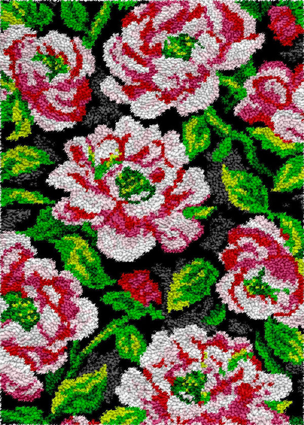 Garden of Pink DIY Latch Hook Rug Making Kit For Adults – Latch Hook Crafts