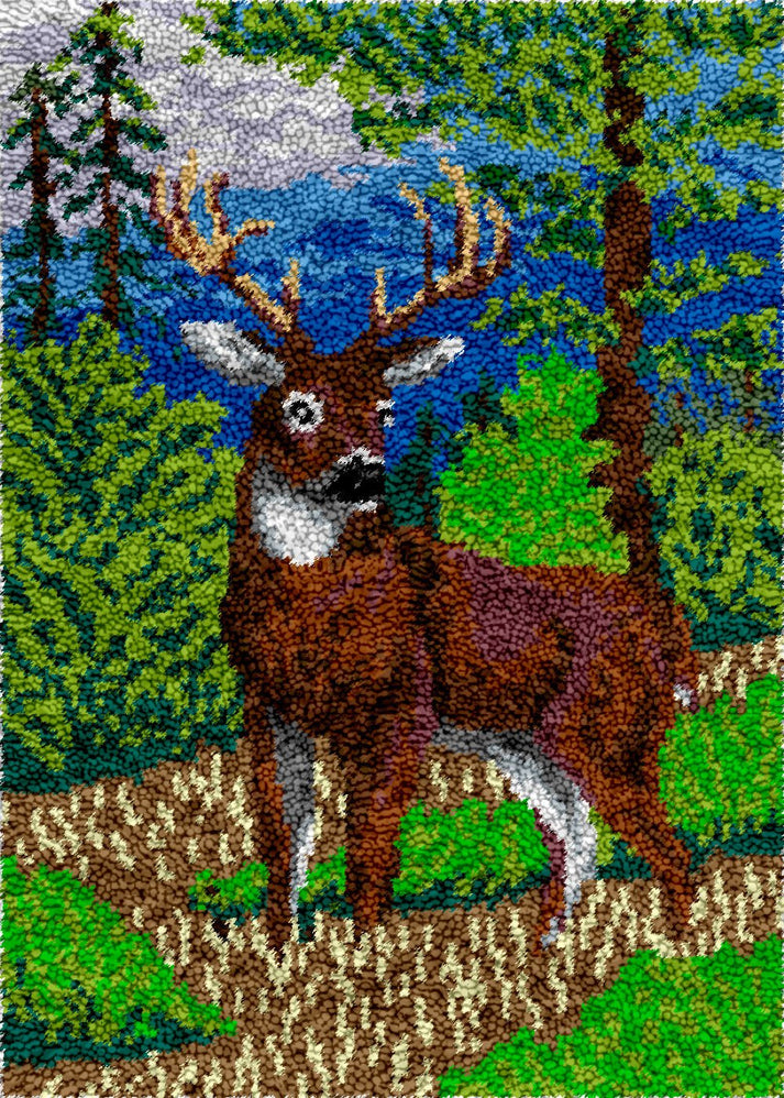 Wandering Elk DIY Latch Hook Rug Making Kit For Adults – Latch Hook Crafts